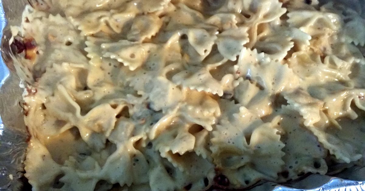 Spicy Bowtie Alfredo Recipe by clevon.green