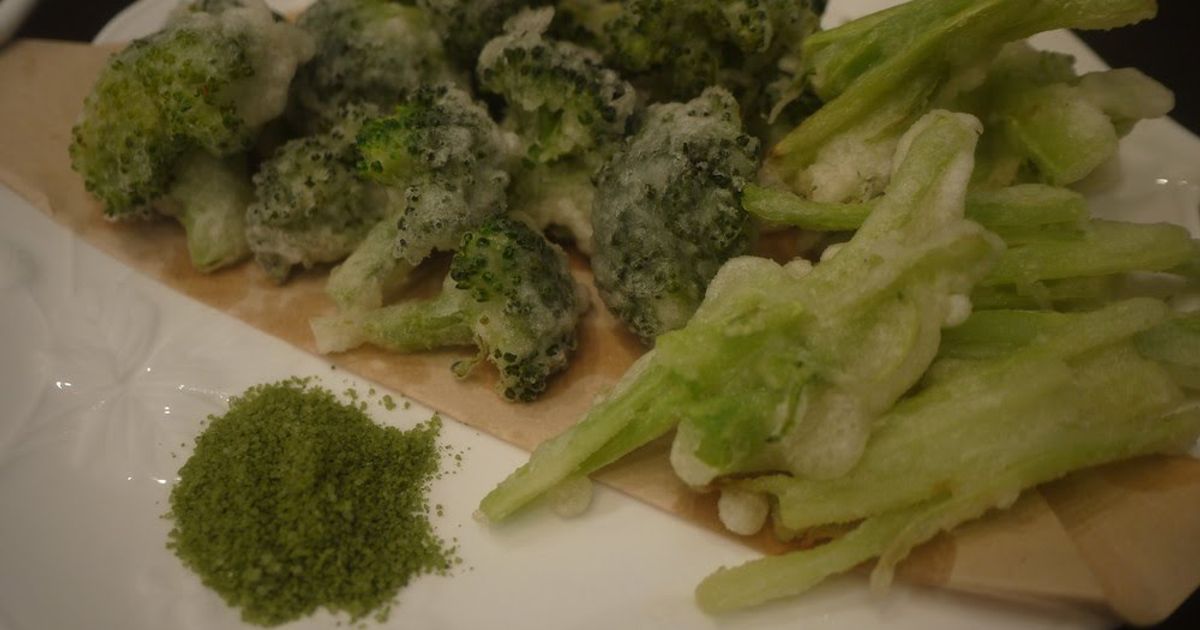 Broccoli Tempura With Matcha Salt Recipe By Cookpad.Japan