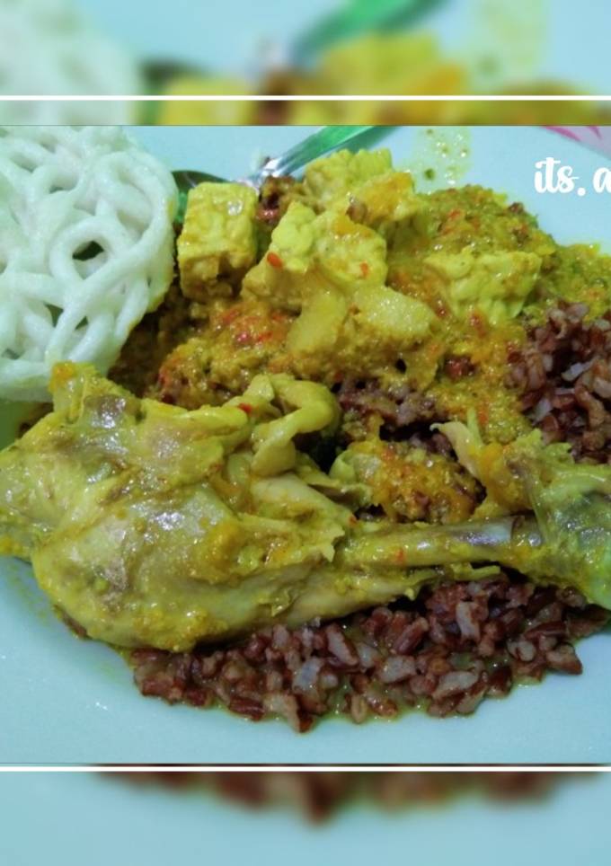 Resep Sayur Labu Kuning Tempe Ayam Santan oleh its.aiu - Cookpad