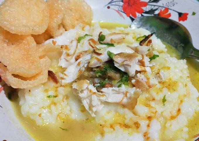 Resep Bubur Ayam Kuah Kuning oleh Ruly Via R - Cookpad