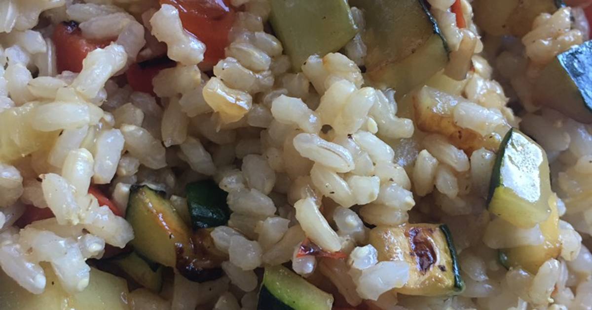 Arroz integral con verduras 🌿 Receta de .- Cookpad