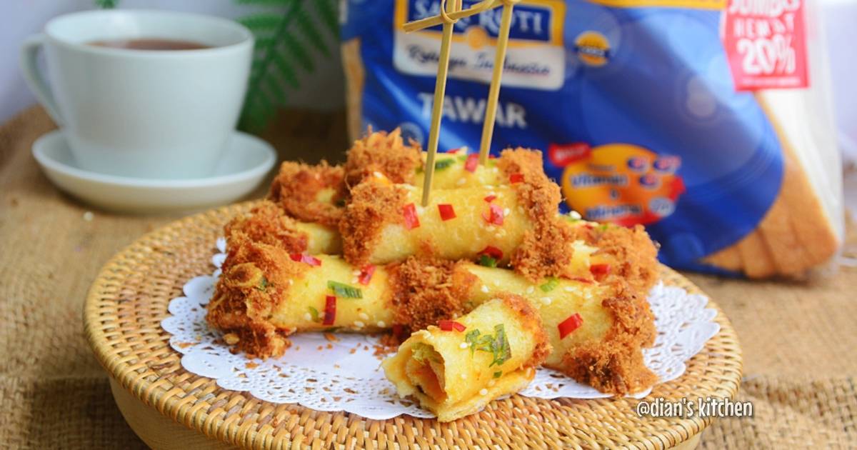 Resep Roti Tawar Roll Abon oleh • dian's kitchen • - Cookpad