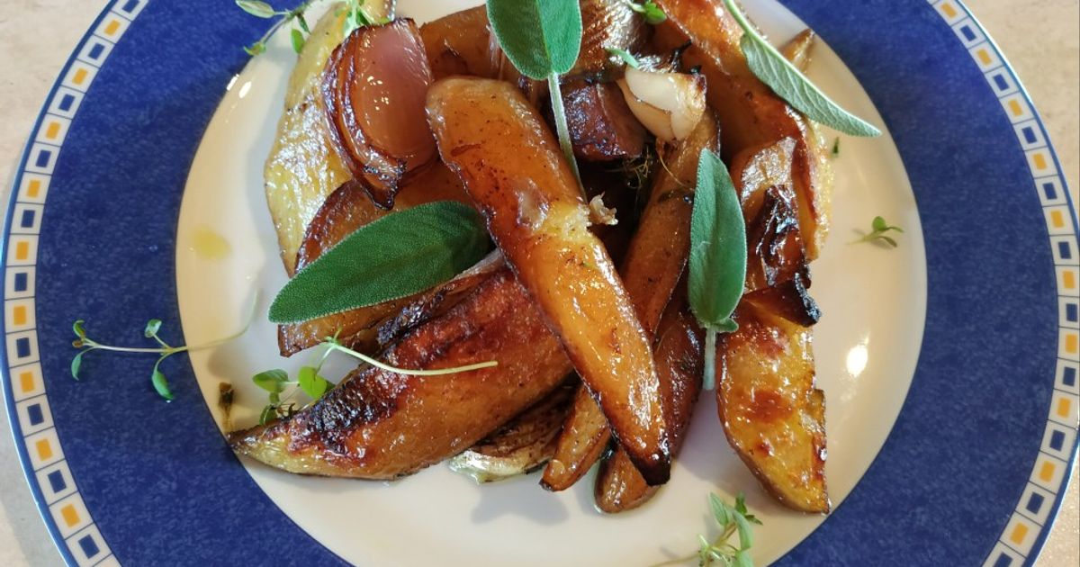 Πατάτες φούρνου καραμελωμένες με ξύδι βαλσάμικο Συνταγή από τον/την ...