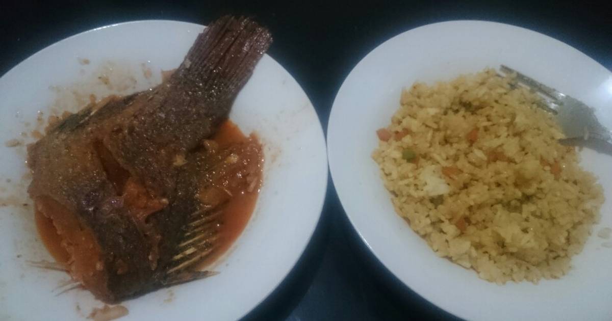 Fried fish and veg rice Recipe by Serah Wairimu. - Cookpad