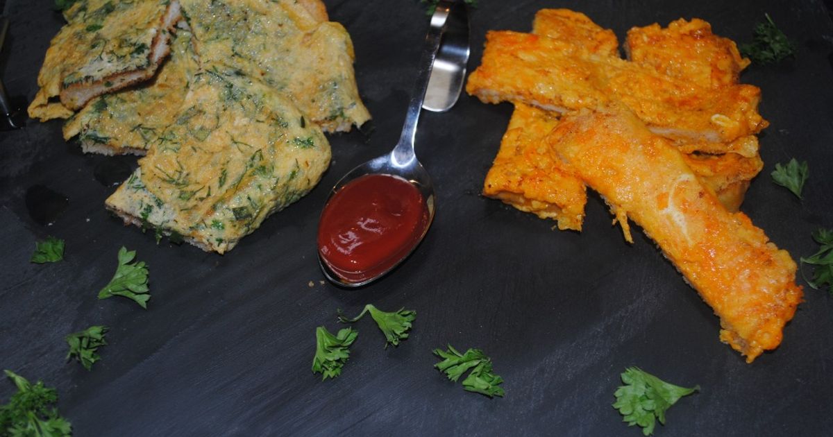 Toasted Bread Omelette With Herbs / Cheese Recipe by Rozina Dinaa - Cookpad