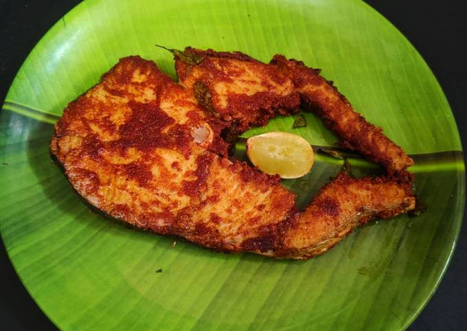 வஞ்சரம் மீன் வறுவல்(fish fry recipe in tamil) இவருடைய ரெசிபி Asma ...