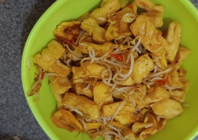 Resep Tumis simpel tahu, tauge, telur oleh Enda Cristine - Cookpad