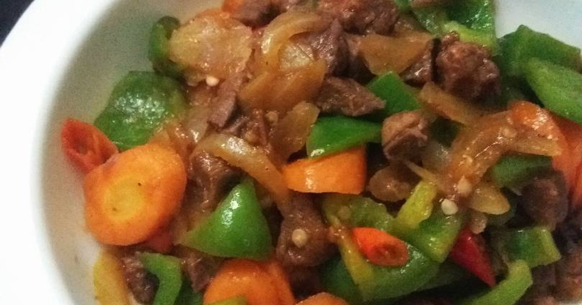 Resep Tumis Daging Saus Barbeque With Paprika oleh Rara Chan - Cookpad
