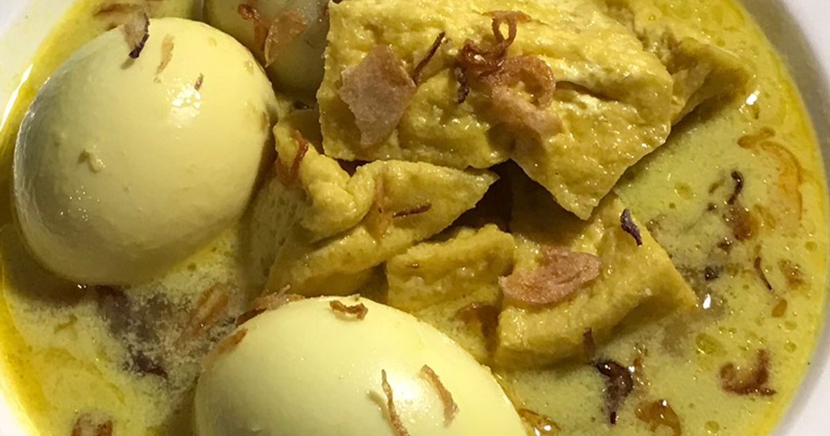 Resep kare tahu telor rumahan enak dan mudah - Cookpad
