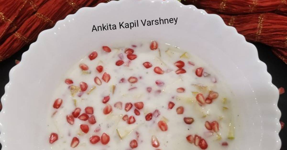 Fireless Cooking Fruit Raita Recipe By Ankita Kapil Varshney Cookpad