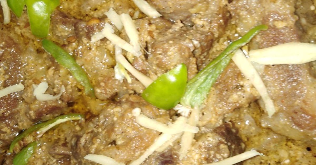 Mutton Namkeen Karahi Gosht Recipe by Fatima Mustafa - Cookpad