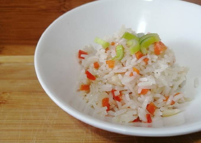 Arroz graneado Receta de Alejandra Tenorio- Cookpad