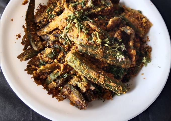 Besan bhindi Recipe by Pradnya Khadpekar - Cookpad