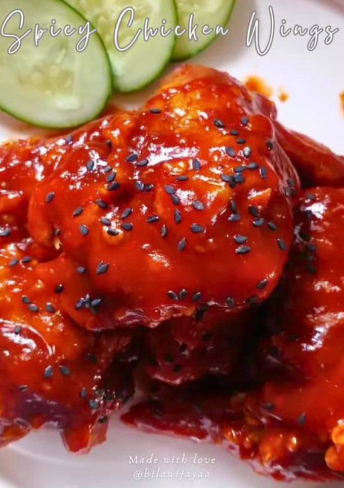 Resep Spicy Chicken Wings oleh Bila - Cookpad