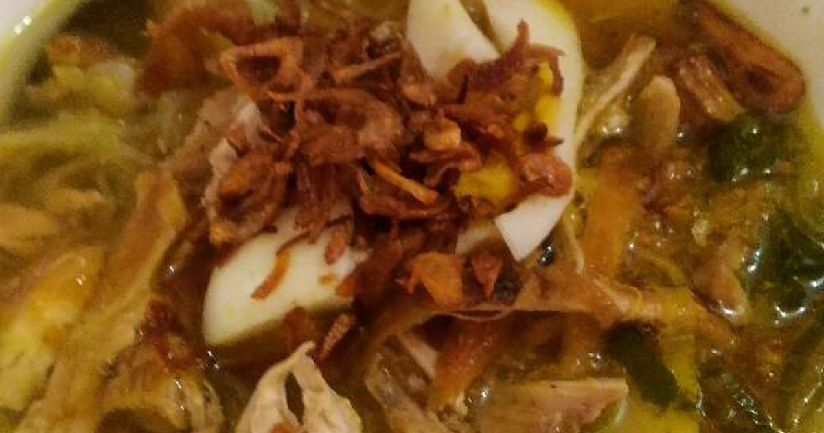Resep soto ayam simple rumahan enak dan mudah - Cookpad
