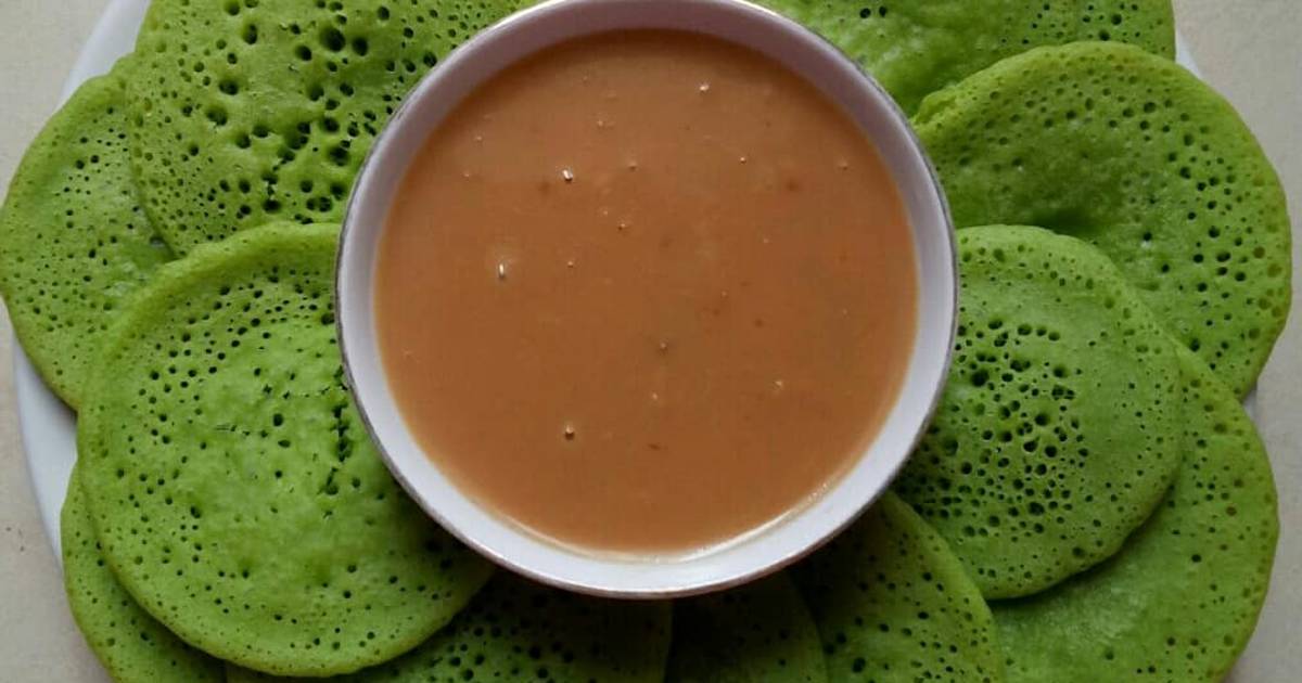 Resep Serabi pandan kuah durian oleh Annisa Indah Vuspita - Cookpad