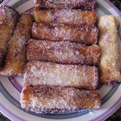 Rollitos rellenos dulces Receta de cocina CON ROSA- Cookpad