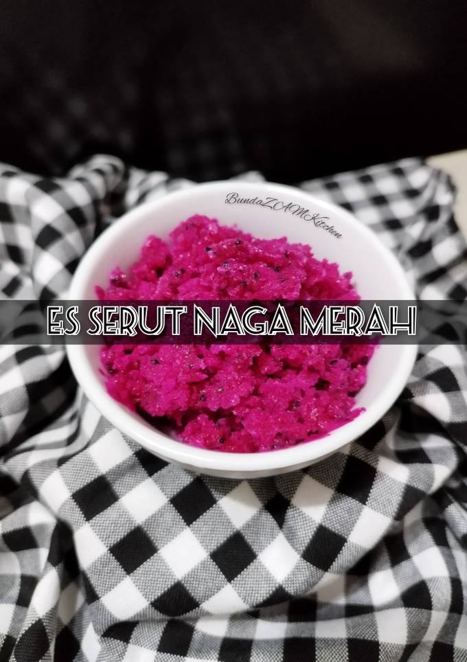 Resep Es Serut Buah Naga Merah oleh Ike Yuanita Wijayanti - Cookpad