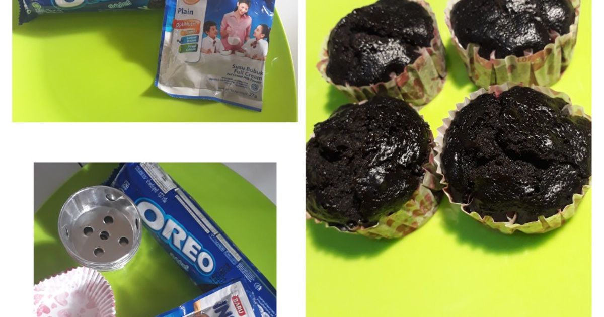Resep Brownies Oreo No Mixer 2 Bahan oleh avikadian - Cookpad