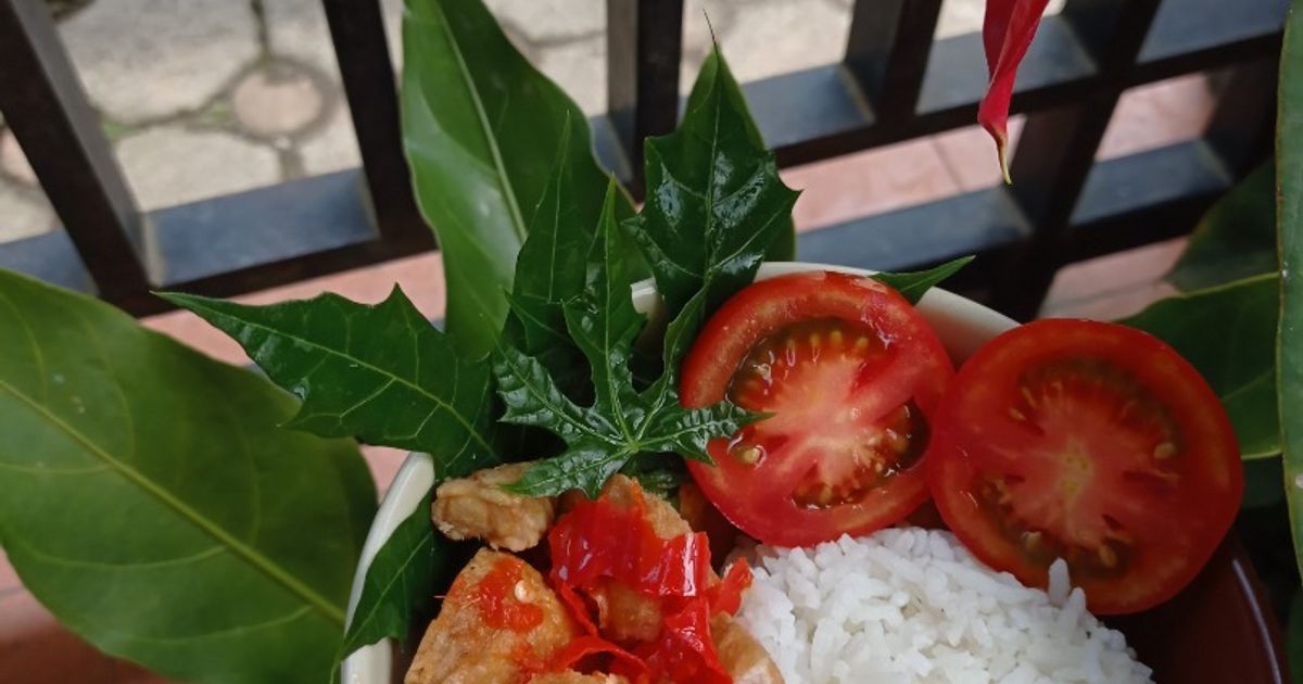 Resep Rice Bowl Tahu Geprek Praktis oleh Widarti - Cookpad