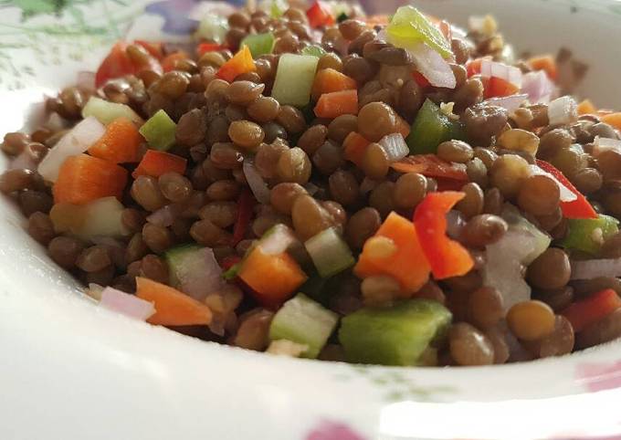 Ensalada de lentejas Receta de Alex- Cookpad