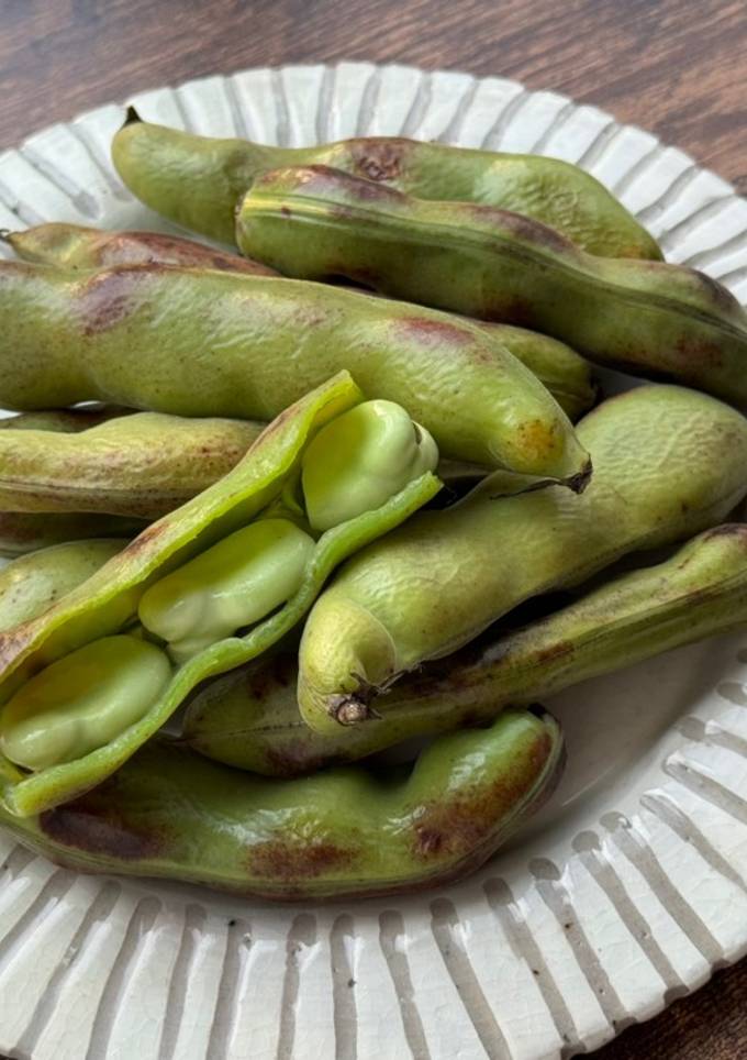 Roasted Broad Beans Recipe by Aunty Eiko's international cuisine ...