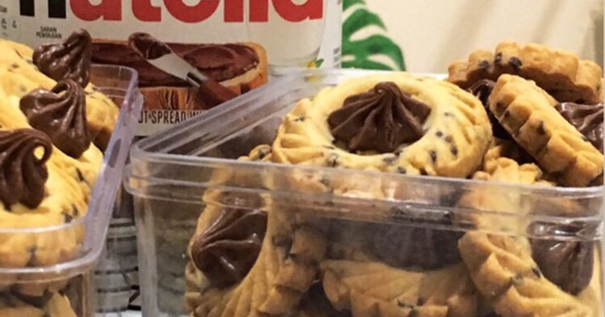 Resep kue kering nutella margarin rumahan enak dan mudah - Cookpad