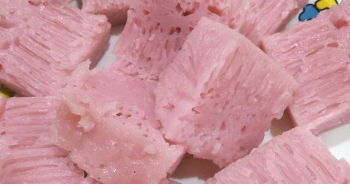Resep kue apem tepung beras pink rumahan enak dan mudah - Cookpad