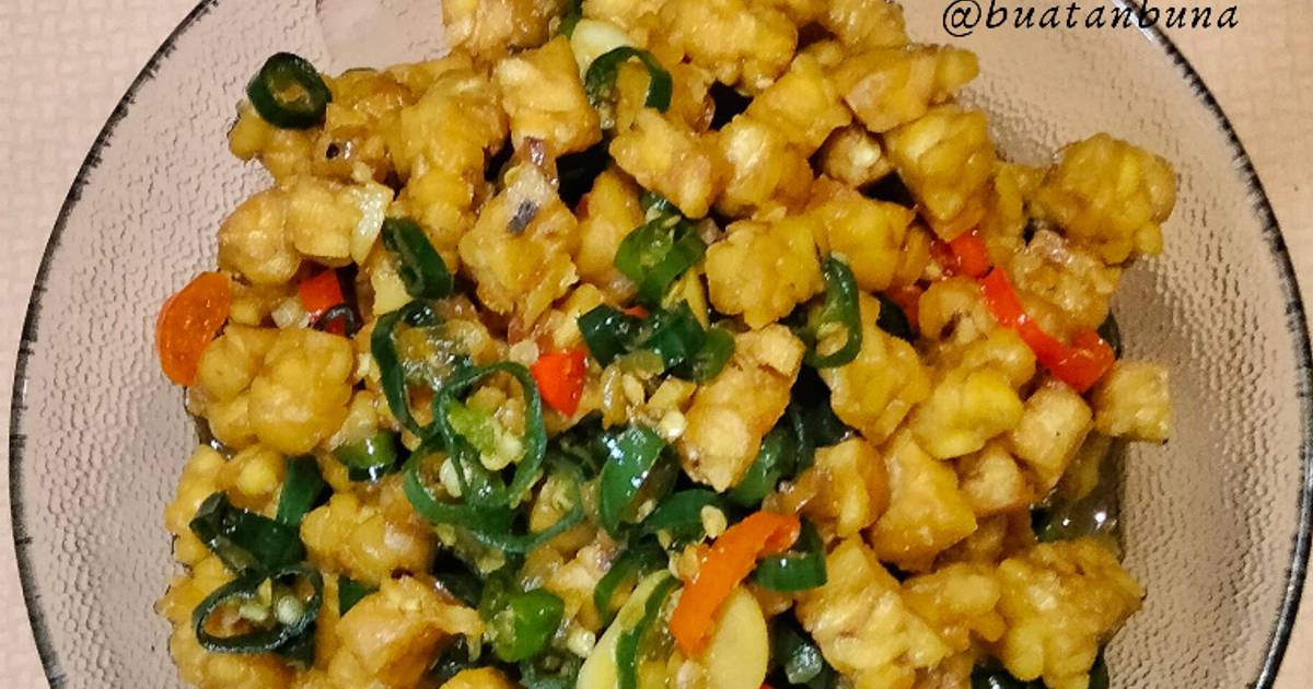 Resep Oseng Tempe Cabe Ijo Sederhana by @bunasakha oleh Bunasakha - Cookpad