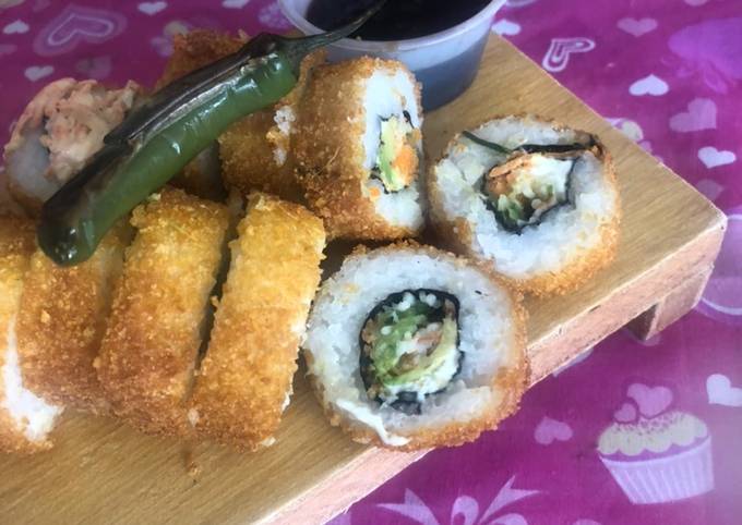 Sushi empanizado Receta de Gris de la Torre- Cookpad