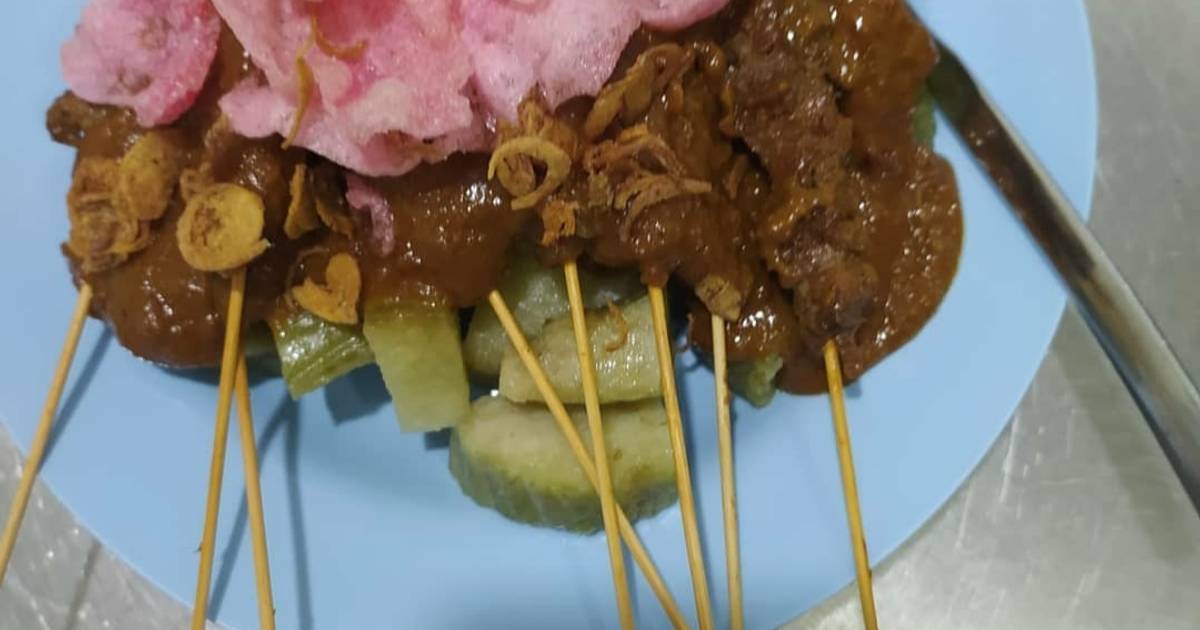Resep Sate lontong bumbu kacang oleh Givmi - Cookpad