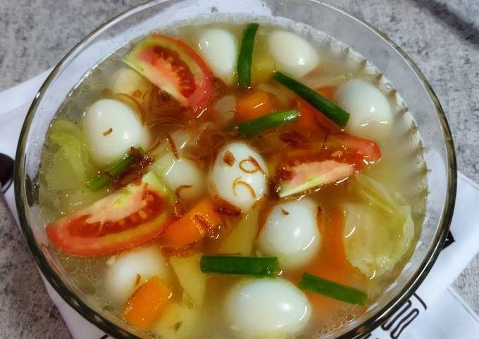 Resep Sop Telur Puyuh oleh Uci Mandasari - Cookpad