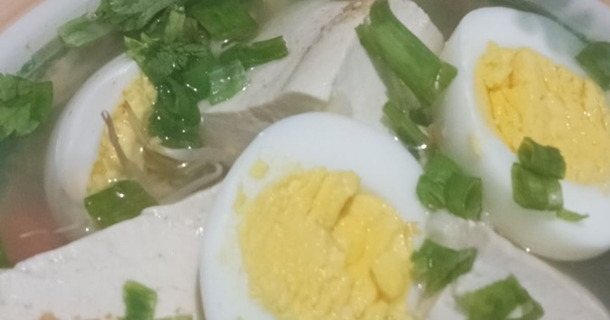 Resep Tahu Telor Kuah oleh ARA WINDA - Cookpad