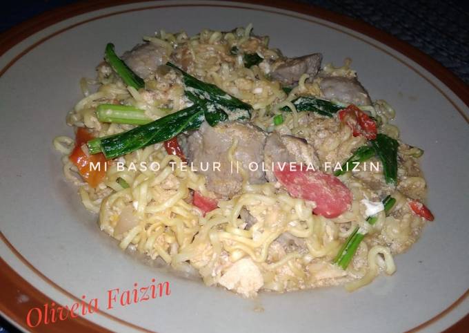 Resep 299) Mi Kuah Baso Telur oleh Oliveia Faizin - Cookpad