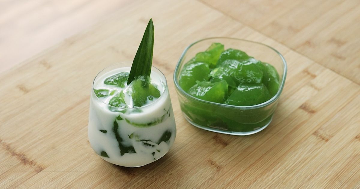 Resep es jelly hijau rumahan enak dan mudah - Cookpad