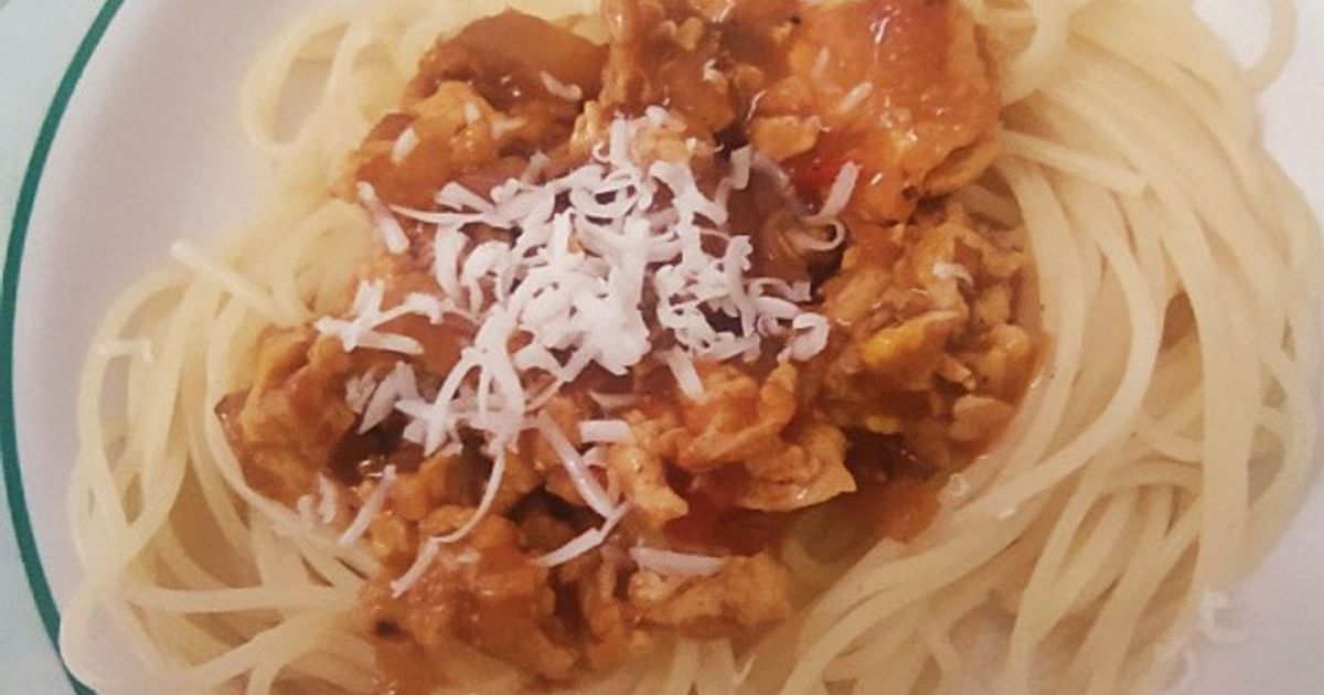 Resep Spaghetti With Saos Bolognese Homemade Simple oleh Yanita D' Ari ...