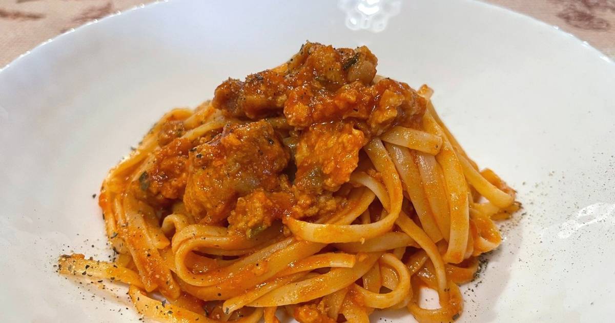 Ricetta Linguine al Sugo con Polpette di Fabio Del Buono - Cookpad
