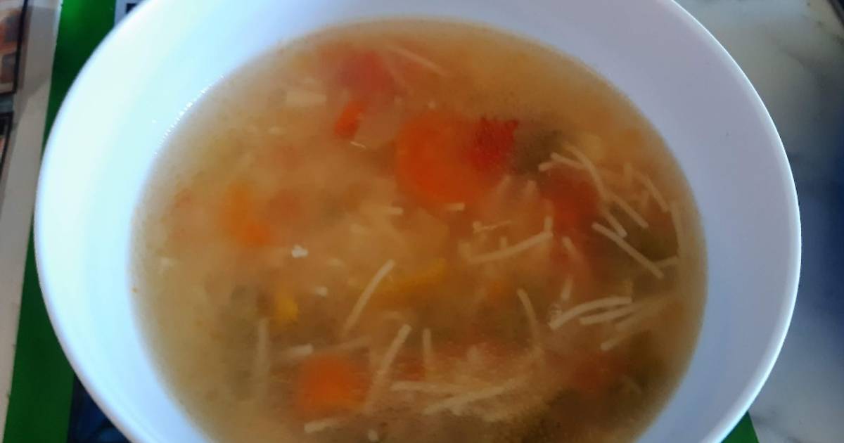 Sopa de tropezones - 7 recetas caseras- Cookpad