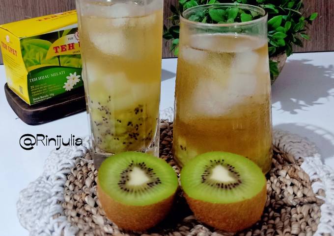 Resep Es Teh Kiwi oleh Rini Julia - Cookpad
