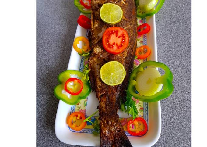 Grilled Crocker fish girki daga Maman jaafar(khairan) - Cookpad