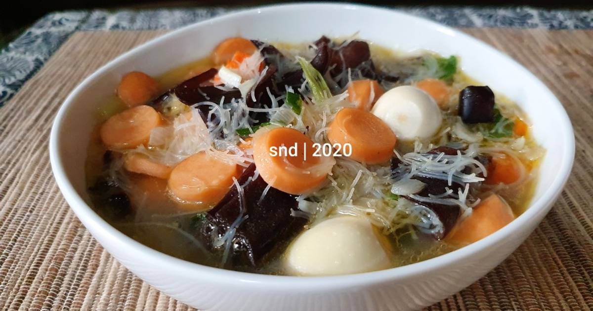 34 resep sayur sop jamur kuping sosis enak dan mudah - Cookpad