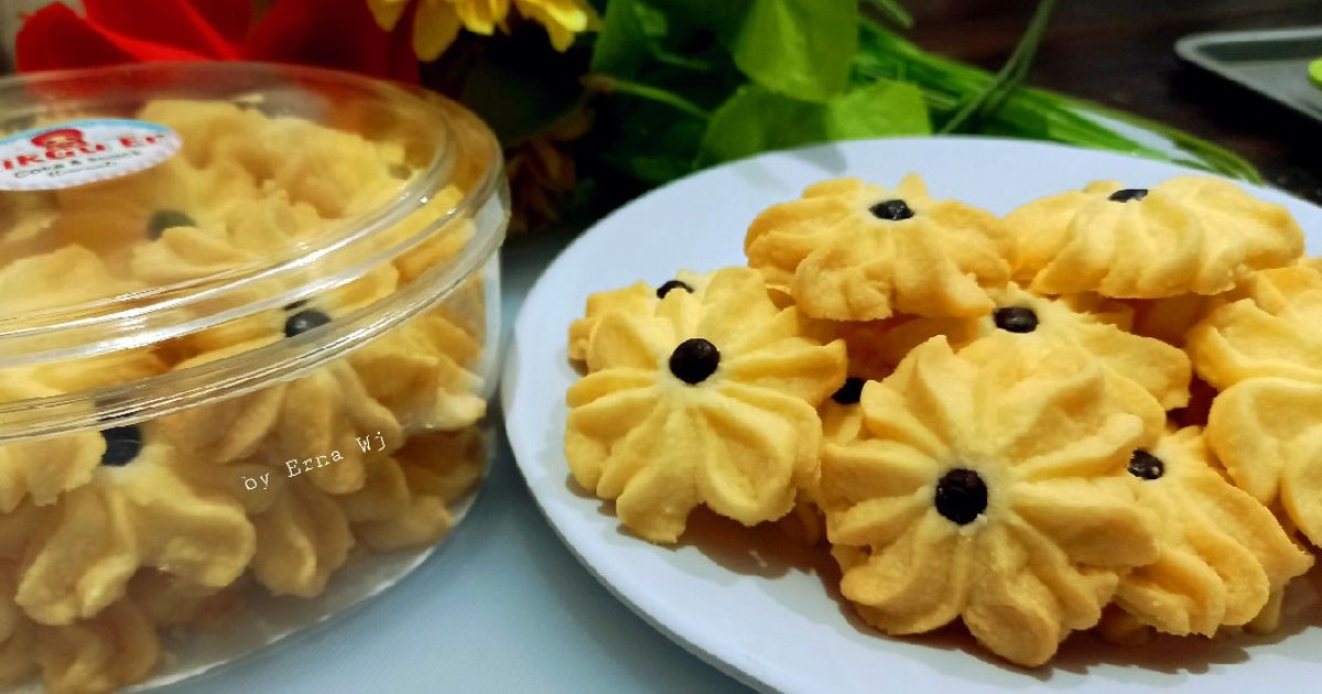 Resep Semprit Susu 3 Bahan oleh CikGu Er - Cookpad