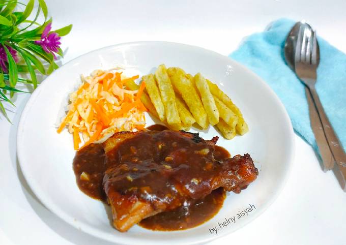 Resep Grill Chicken Chop oleh Helny Ummu Fathaya - Cookpad