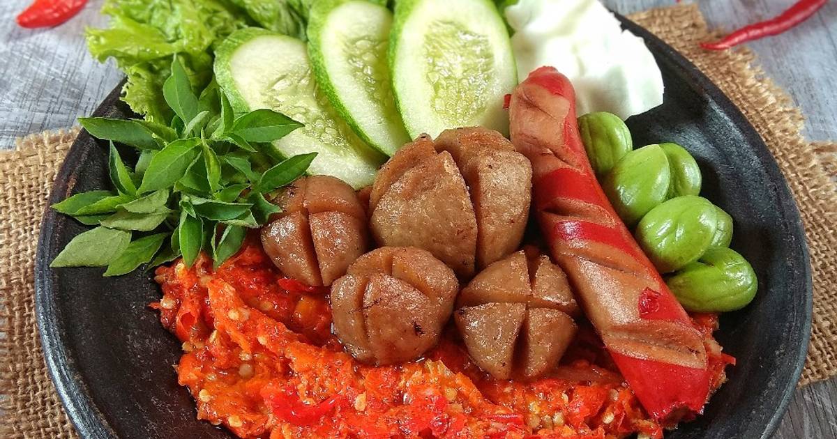 Resep Penyetan Bakso Sosis oleh Dish by Ifah - Cookpad