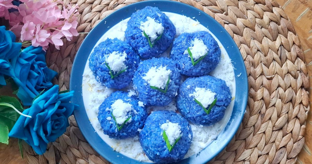 Resep Ketan Telang Urap Kelapa oleh Tituk SK - Cookpad