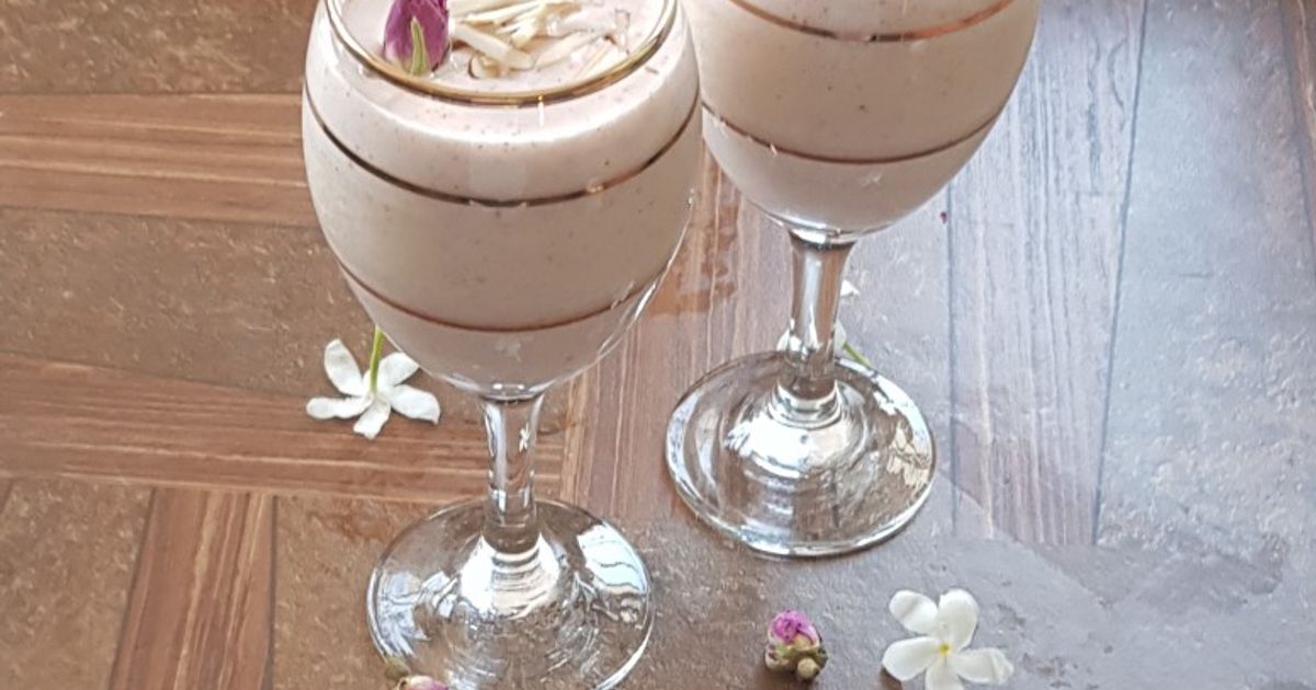 Rose Almond Lassi Recipe by Insiya Kagalwala - Cookpad