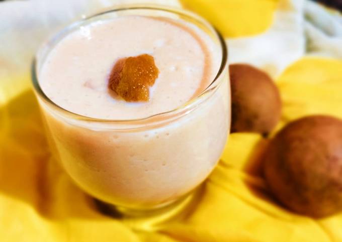 Chikku shake Recipe by Dolly Kachhwani - Cookpad