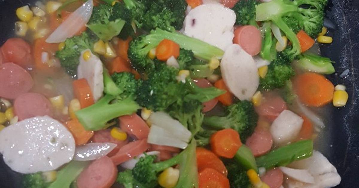 Resep Capcay sosis simple oleh Ami Tuzzuhriah - Cookpad