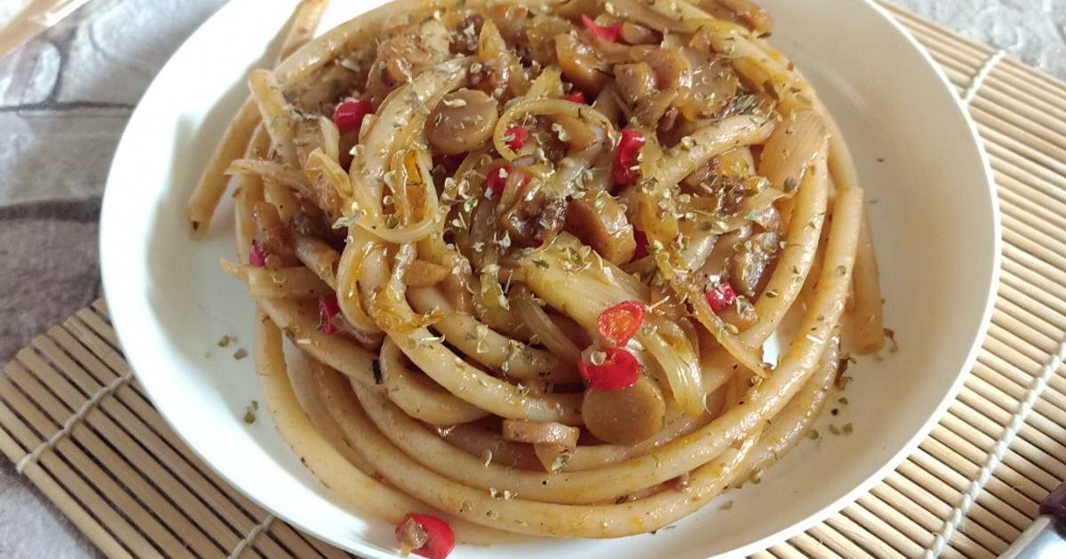 Resep Pasta Makaroni Sosis Bunga Telang oleh Rika's Kitchen - Cookpad