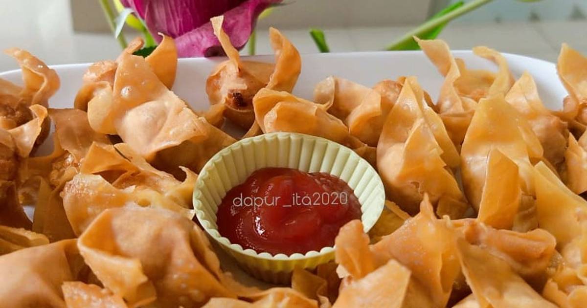 Resep Wonton Mini || Pangsit Goreng Mini oleh dapur_ita2020 - Cookpad